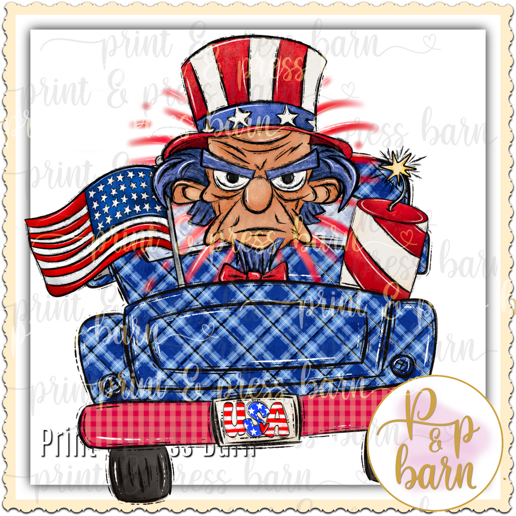 Uncle Sam Truck – Print & Press Barn
