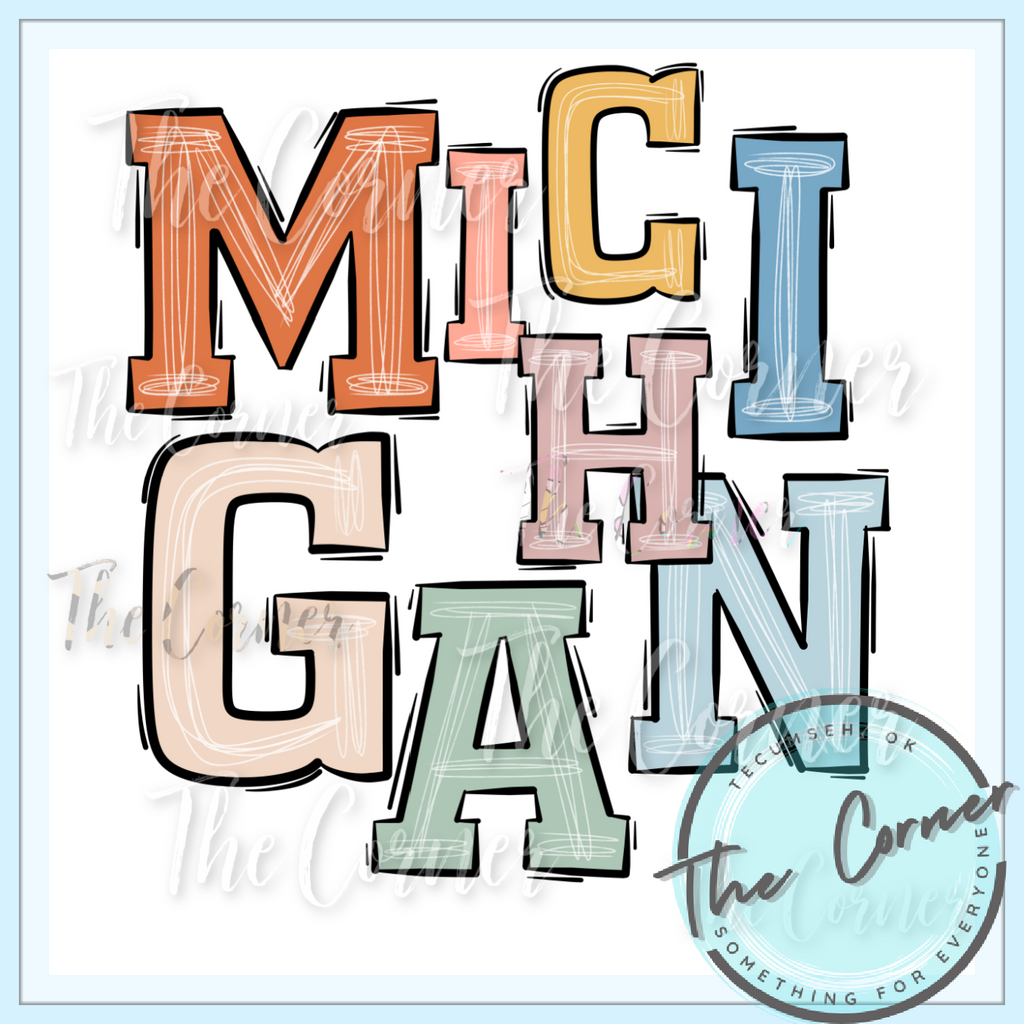 Michigan State Boho Letters – Print & Press Barn