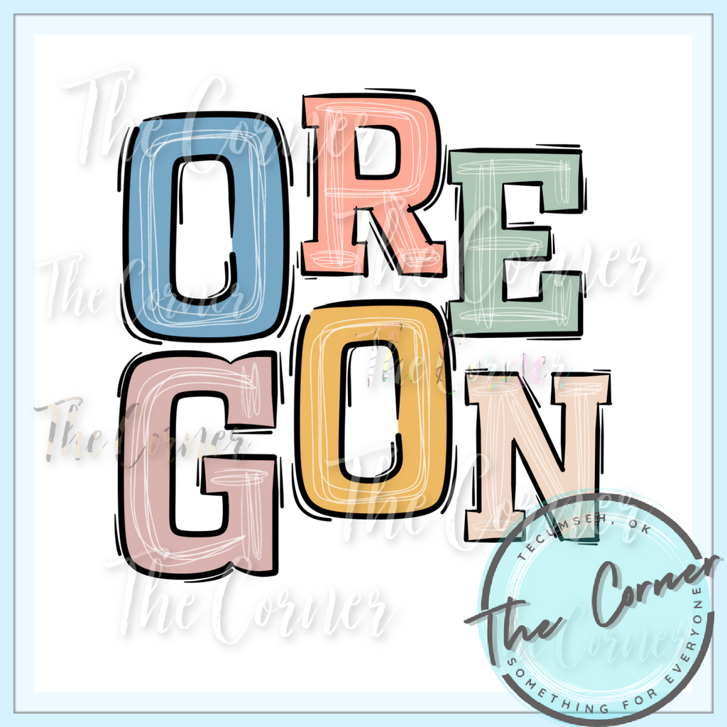 Oregon State Boho Letters – Print & Press Barn