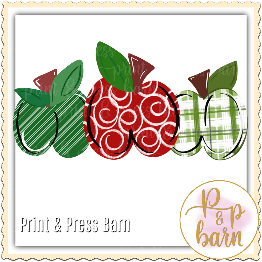 Apple Trio – Print & Press Barn