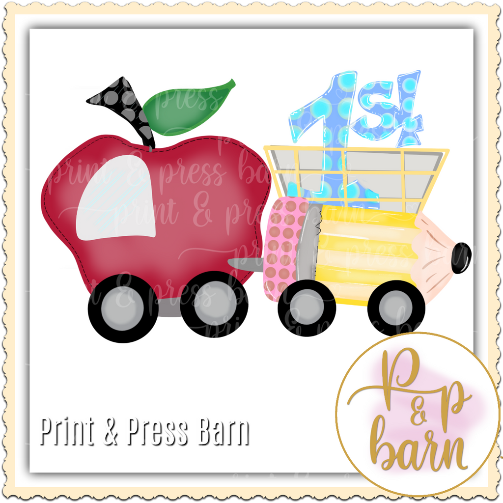 Apple Train 1st Grade – Print & Press Barn
