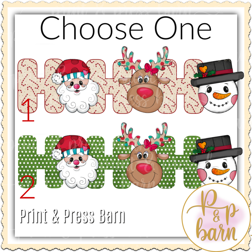 Ho Ho Ho Pattern – Print & Press Barn