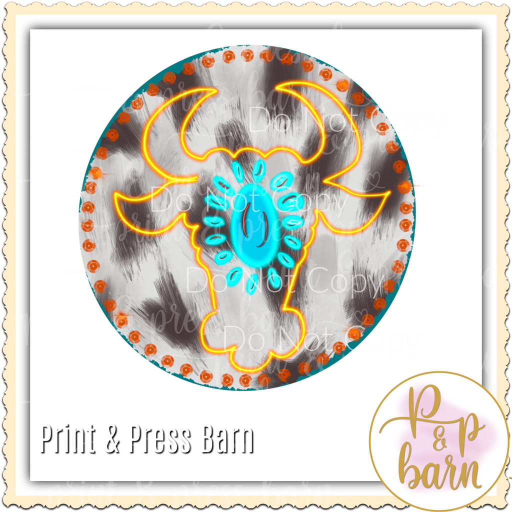 Neon Cow – Print & Press Barn