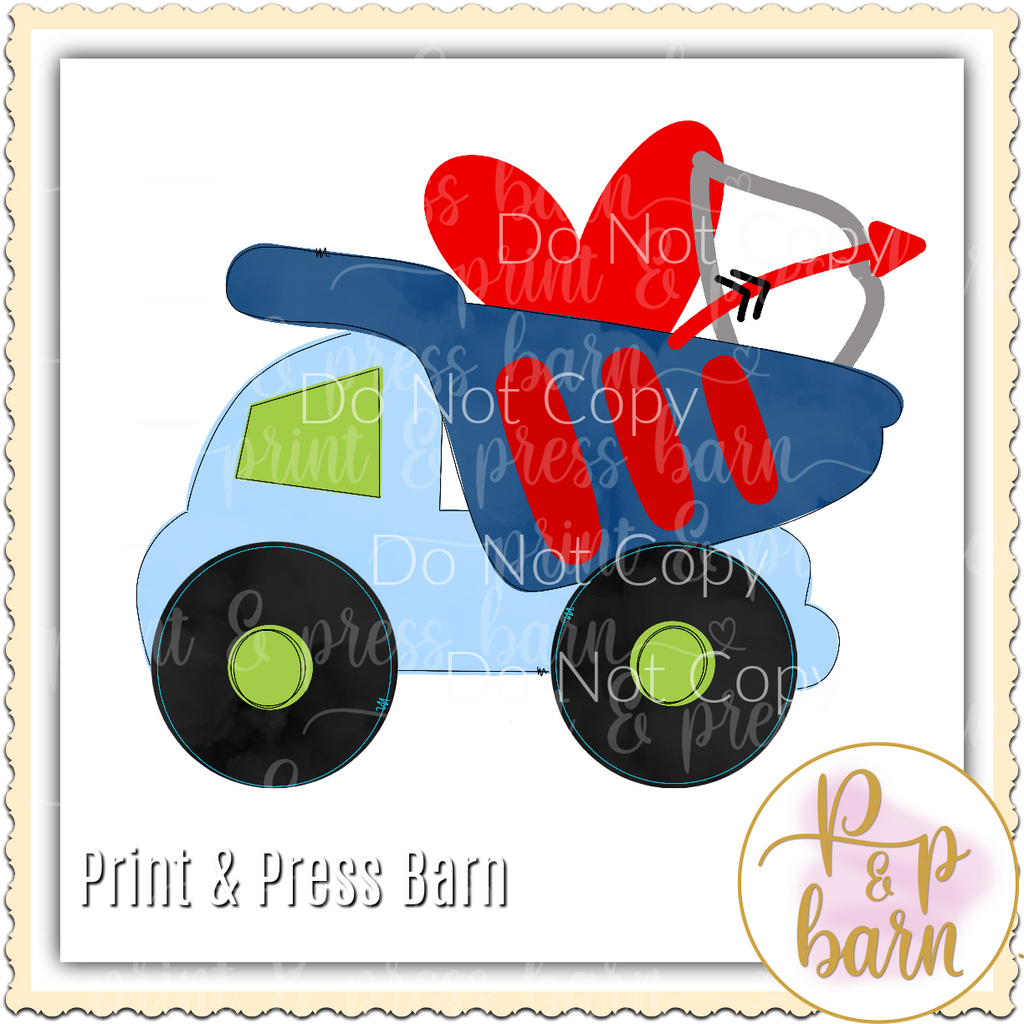 Heart Dump Truck – Print & Press Barn