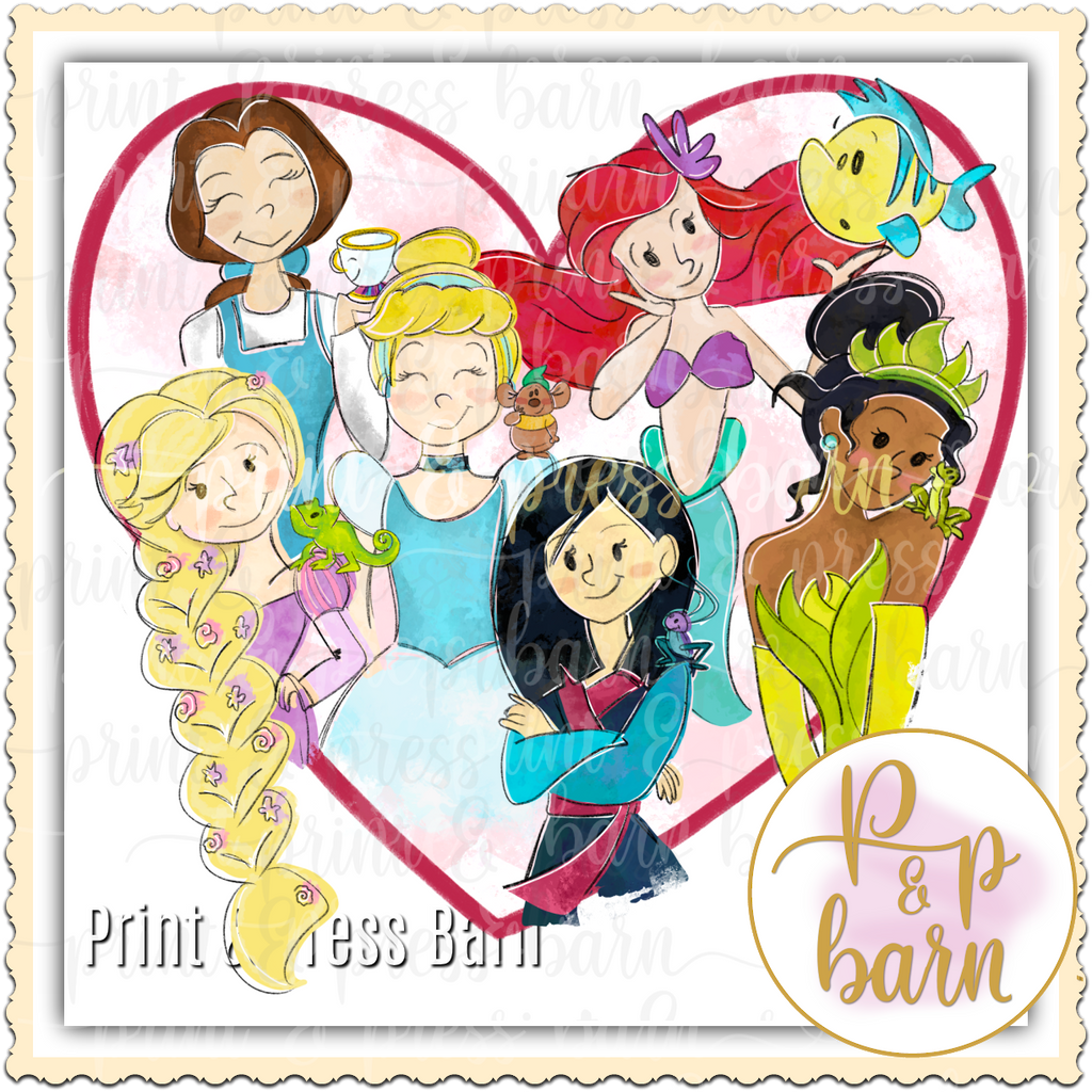 Princess Heart – Print & Press Barn