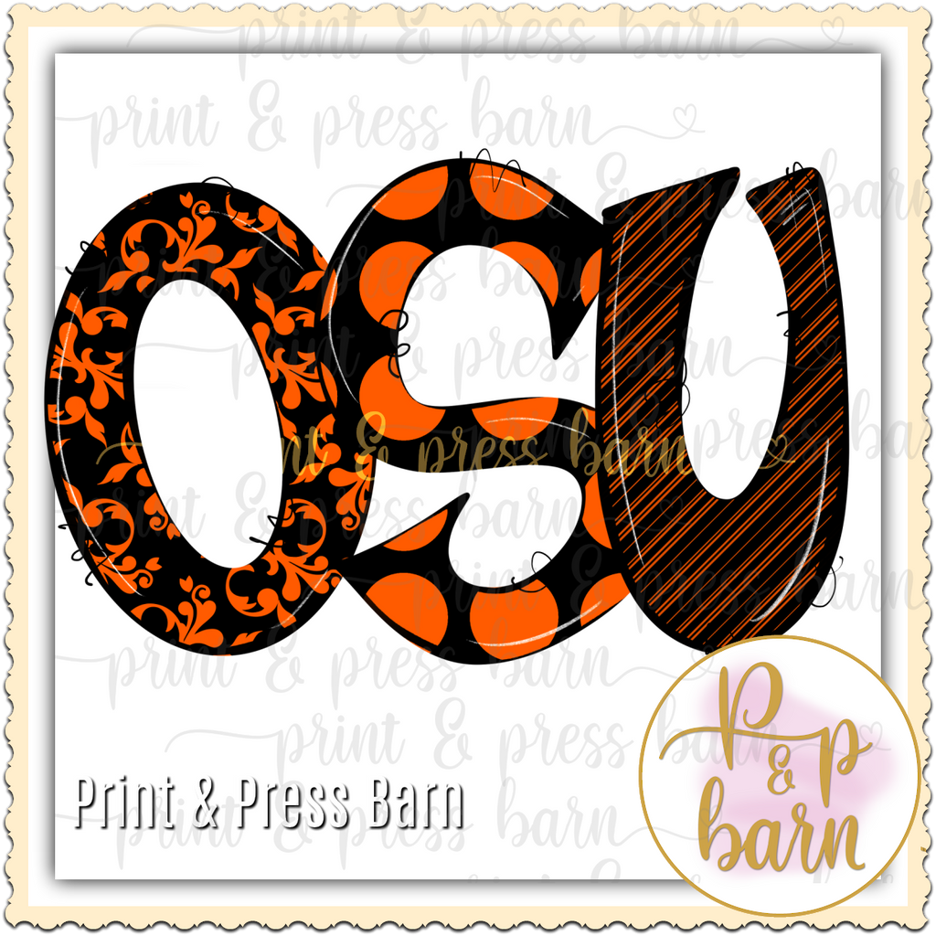 OSU Doodle – Print & Press Barn