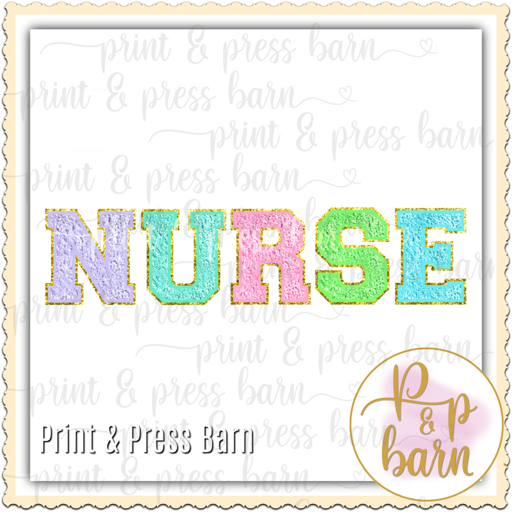 Nurse Block Letters – Print & Press Barn