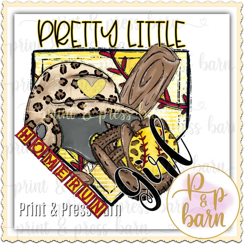 Softball Home Run Girl – Print & Press Barn