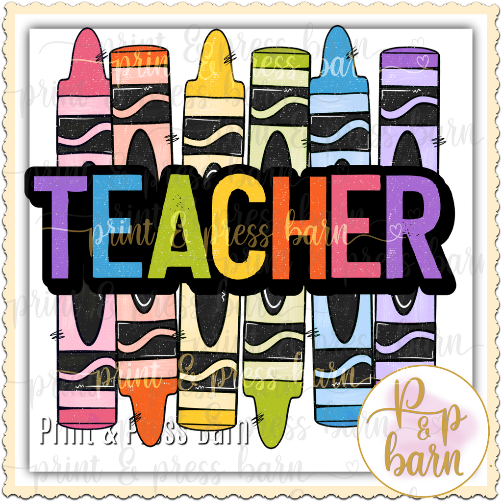 Teacher Crayons – Print & Press Barn