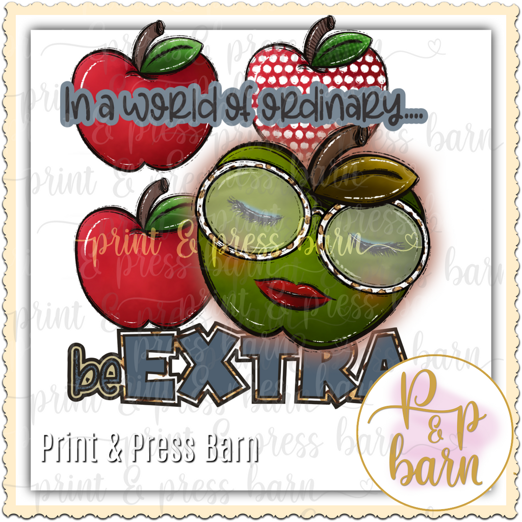 Be Extra apples – Print & Press Barn