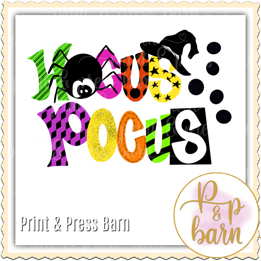Hocus Pocus Letter art – Print & Press Barn