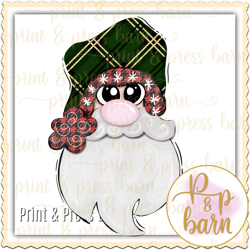 Plaid Santa 2 – Print & Press Barn