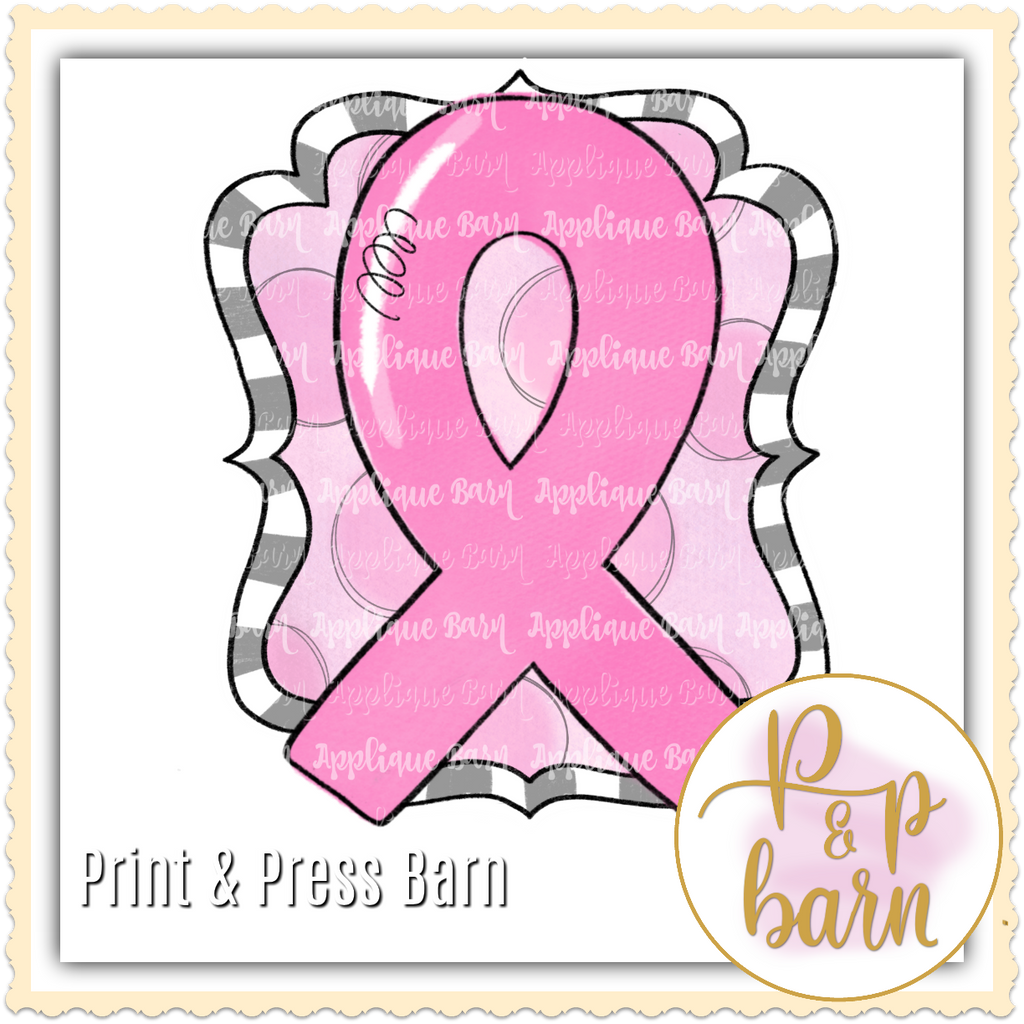 Breast Cancer Ribbon Frame – Print & Press Barn