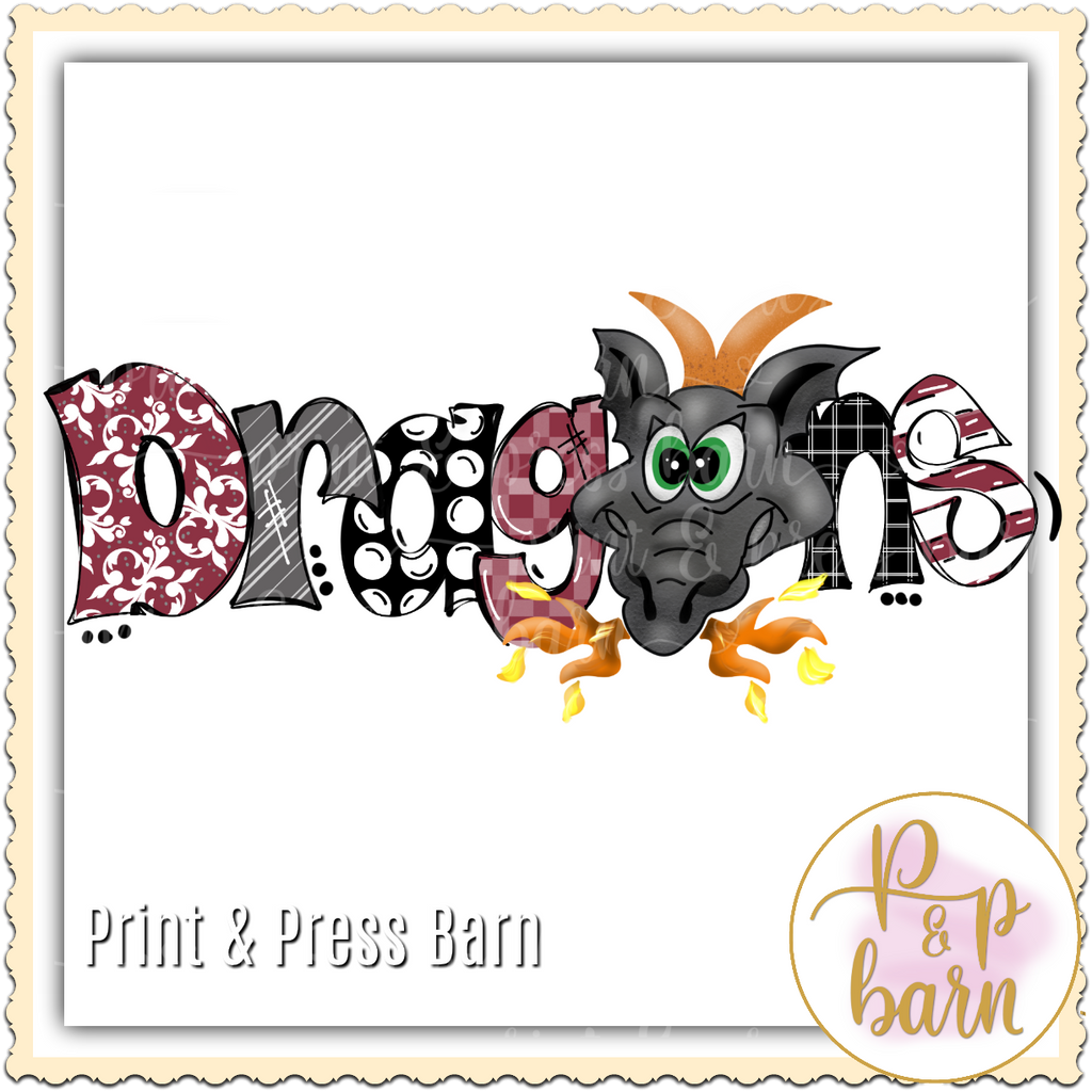 Dragon Mascot – Print & Press Barn