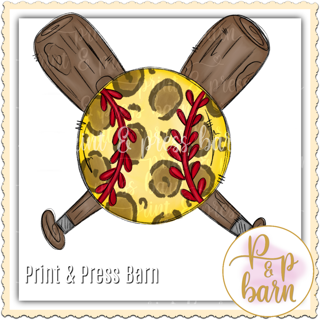 Leopard Softball Bat Combo – Print & Press Barn