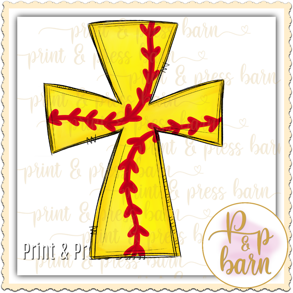 Softball Cross – Print & Press Barn