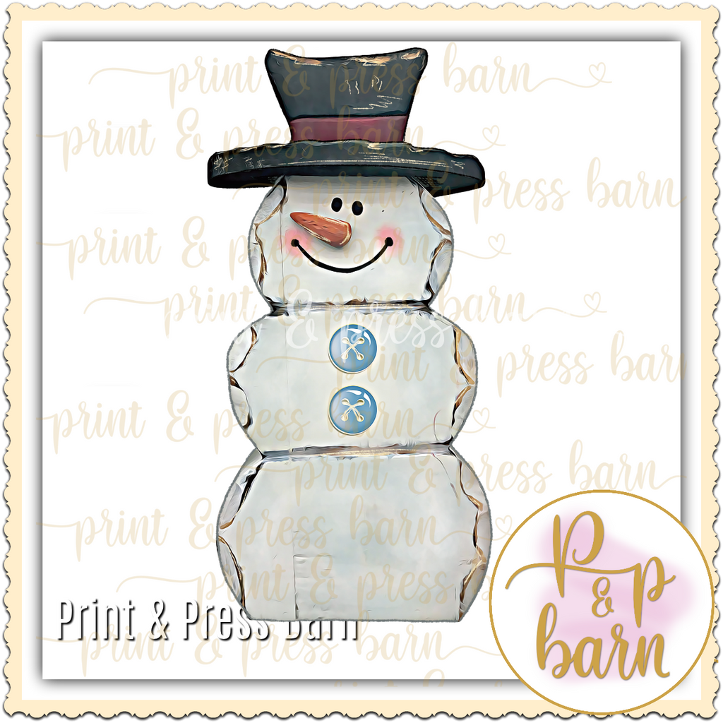 wooden Snowman body – Print & Press Barn